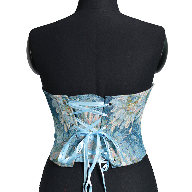 Vintage impressionist floral Underbust Corset – Clioce