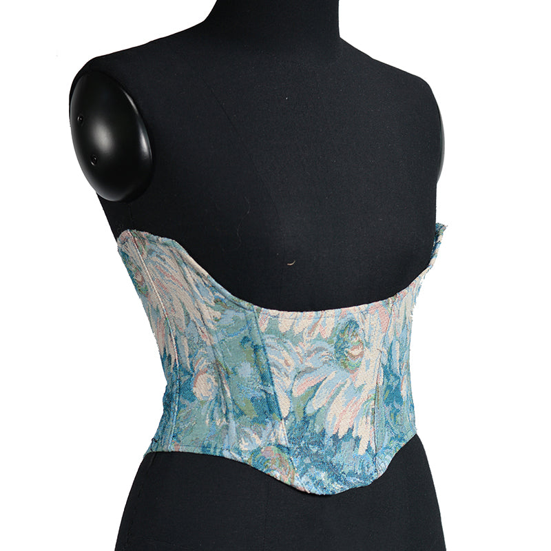 Vintage impressionist floral Underbust Corset – Clioce